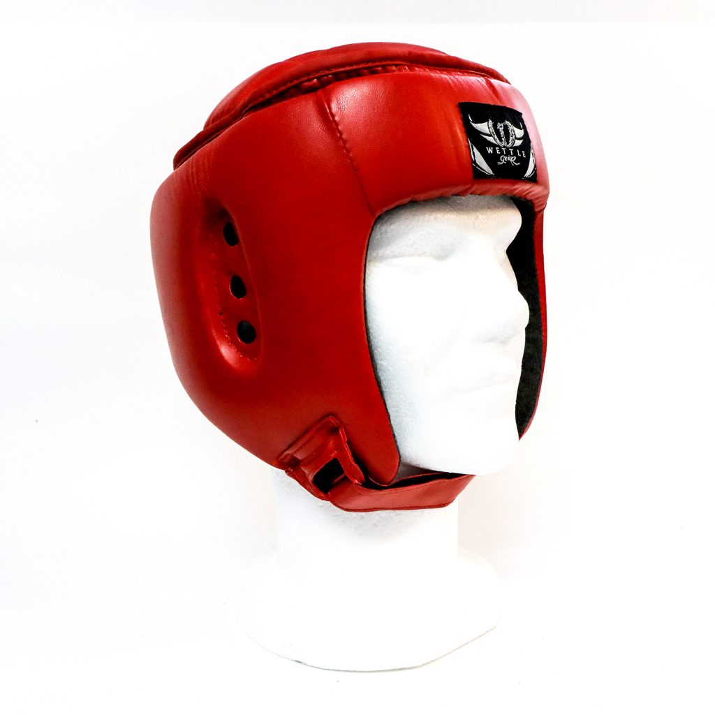 CASQUE DE BOXE COMPÉTITION EN PU - ROUGE – WETTLE GEAR - Blank-Id ...